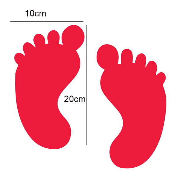 5 sets of foot print Floor Sticker for your business floor – HM Decal