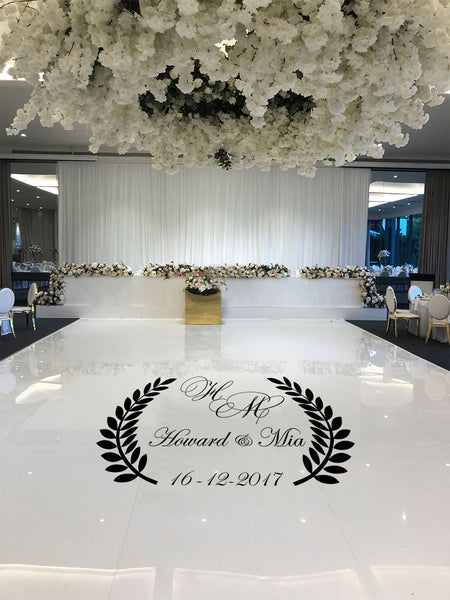 Personalised Customise Wedding Dance Floor Decal Sticker – HM Decal